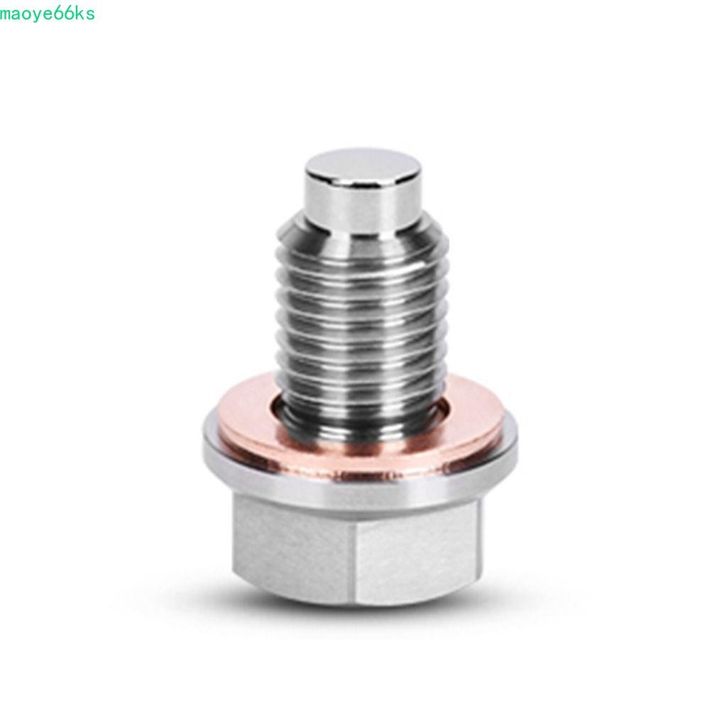 MAOYE Oil Pan Plug, with Neodymium Magnet Magnetic Oil Drain Plug, Nut ...