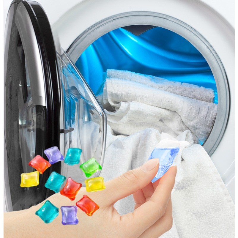 50PCS/Pack Laundry pods Liquid Capsules Laundry Beads Detergent Washing ...