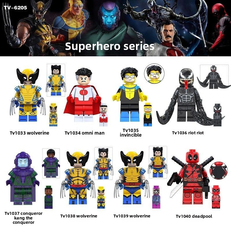 Wolverine Deadpool Almighty Invincible Youth Assembly Doll Compatible ...