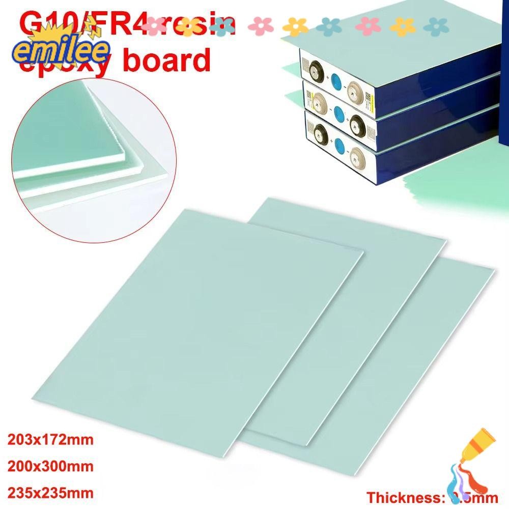 EMILEE G10 FR4 Fiberglass Sheet, 0.5mm Thick Light-green Epoxy Plate ...