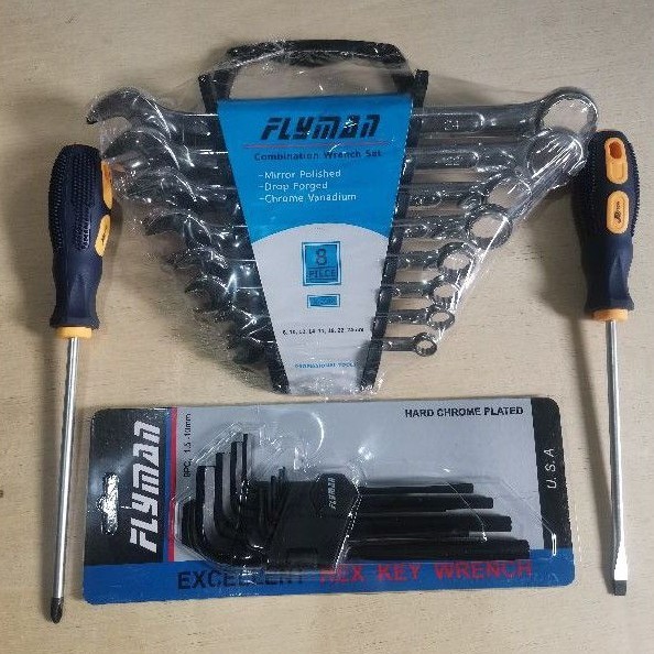 Flyman original package tools, combination wrench, allen wrench and ...