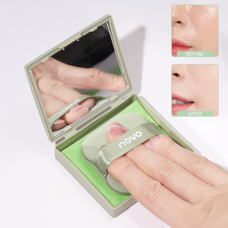 ONPH 100 Sheets Portable Face Oil Absorbing Paper With Mirror Case ...
