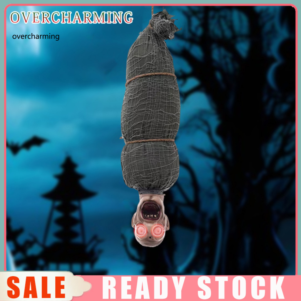 Hanging Corpse Halloween Decoration Spooky Halloween Decor with Light ...