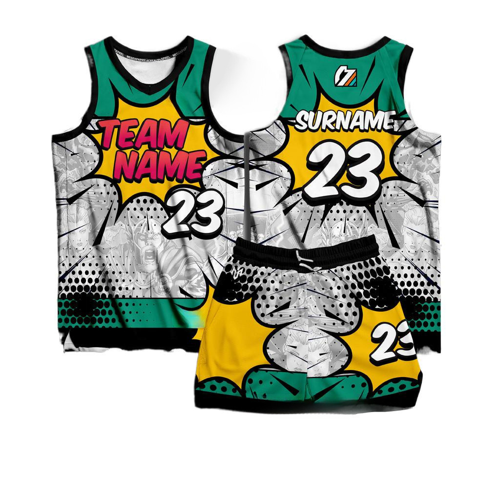 Customized Funny Basketball Jersey and Short Full Sublimation Change ...
