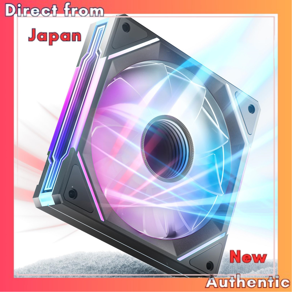 AsiaHorse ARGB PC Fan, 120mm Reverse Intake, 4-Pin PWM, 5V 3-Pin ARGB ...