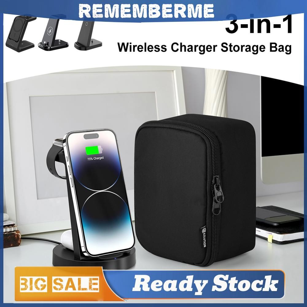 Wireless Charger Storage Bag Pouch Bag Travel Wireless Charger Case for ...
