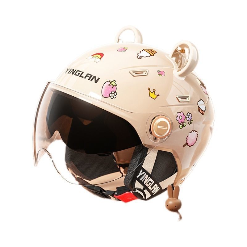 Camp Cable 3C Certified ABS Half Helmet Dual Lens Winter Universal ...