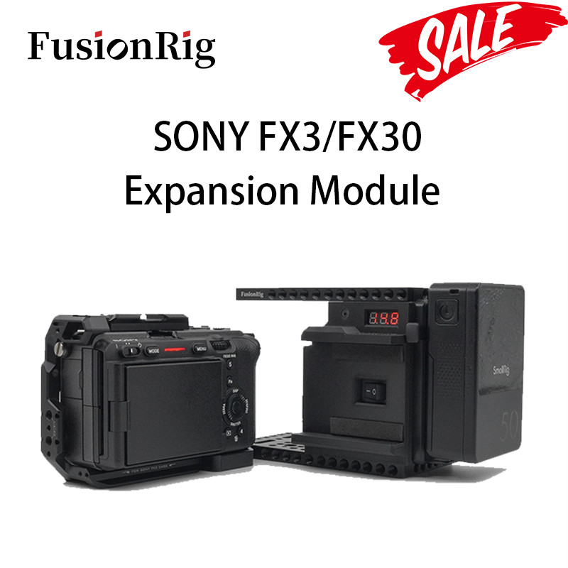 FusionRig For Sony FX3/FX30 Camera Cage Expansion Module cineback ...