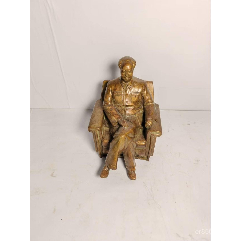Vintage Retro Culture Half-Body Office Statue Collectible Bronze Statue ...