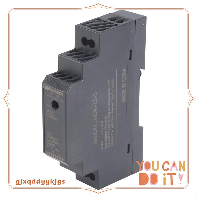 DIN Rail Transformer for Home or Industrial Automation, 5V DC 3A 15W ...