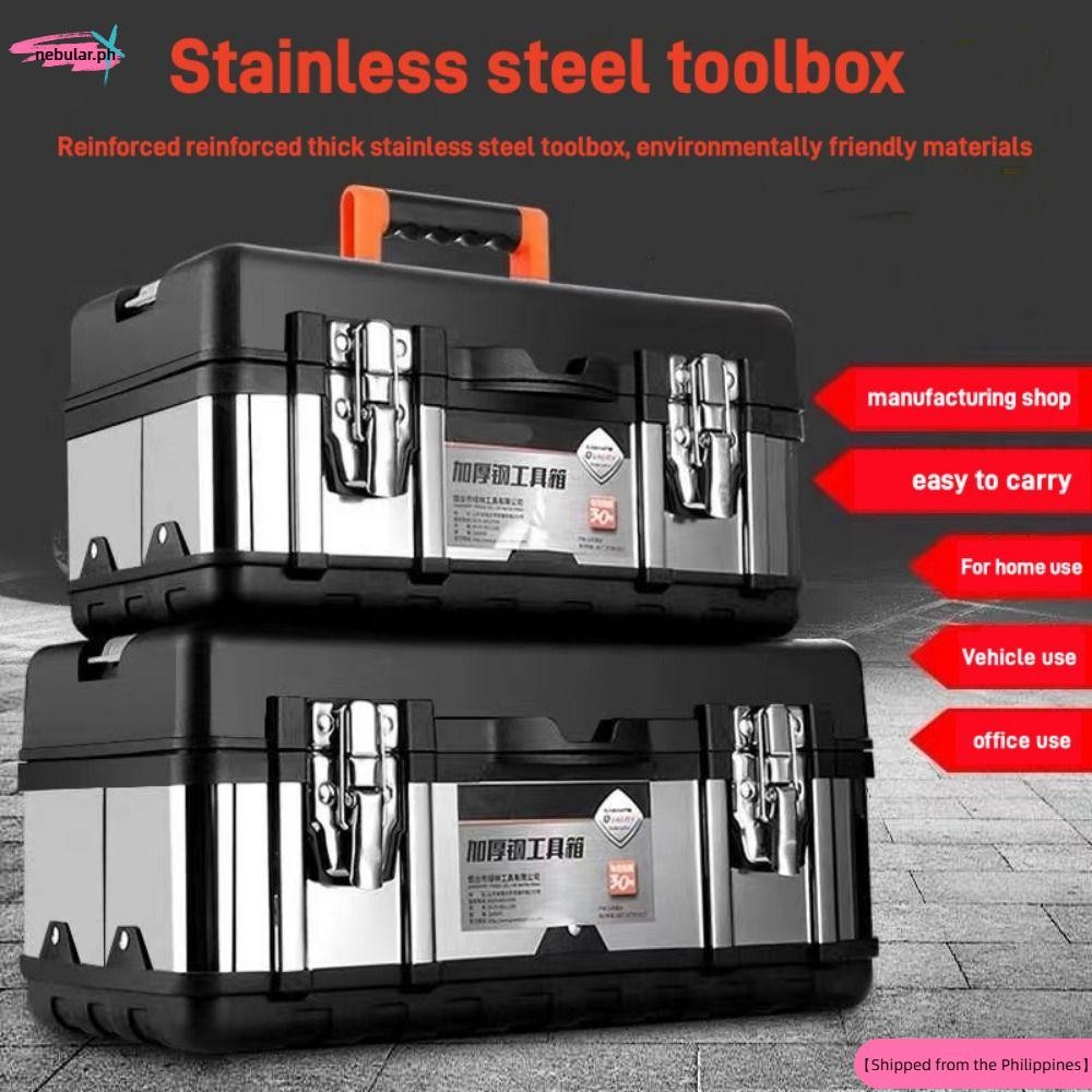 NEBULAR Multifunction Toolbox, Handheld Double-Layer Maintenance Parts ...