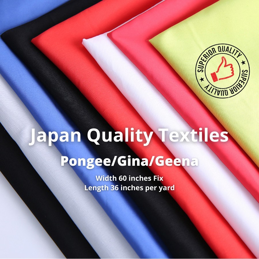 JoyceTan Gina Geena Pongee Fabric Tela Cloth Japan Quality Textiles ...