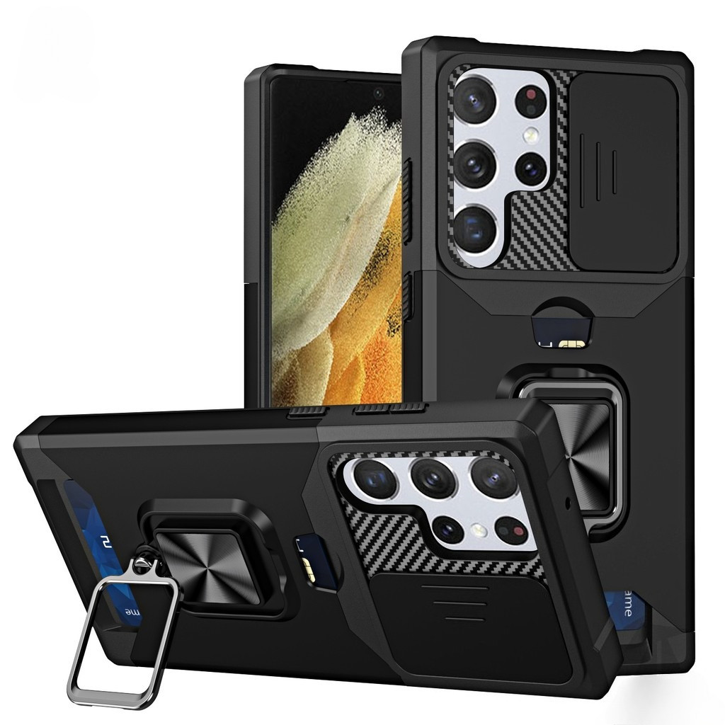 For Samsung S21 S21 Ultra / S21 Plus / S21 FE Case with Sliding Camera ...