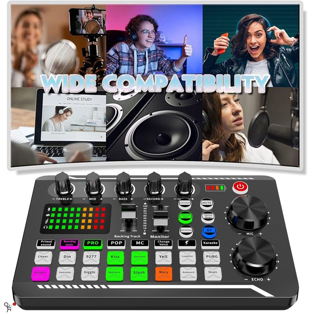 Professional Sound Card with Smart Sound Effect USB-C | Shopee Philippines