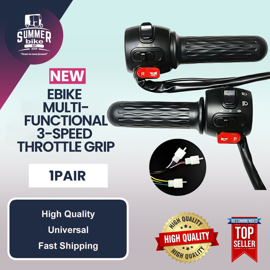 Ebike 3-Speed Throttle Grip Switch EBike multifunctional Twist Throttle ...