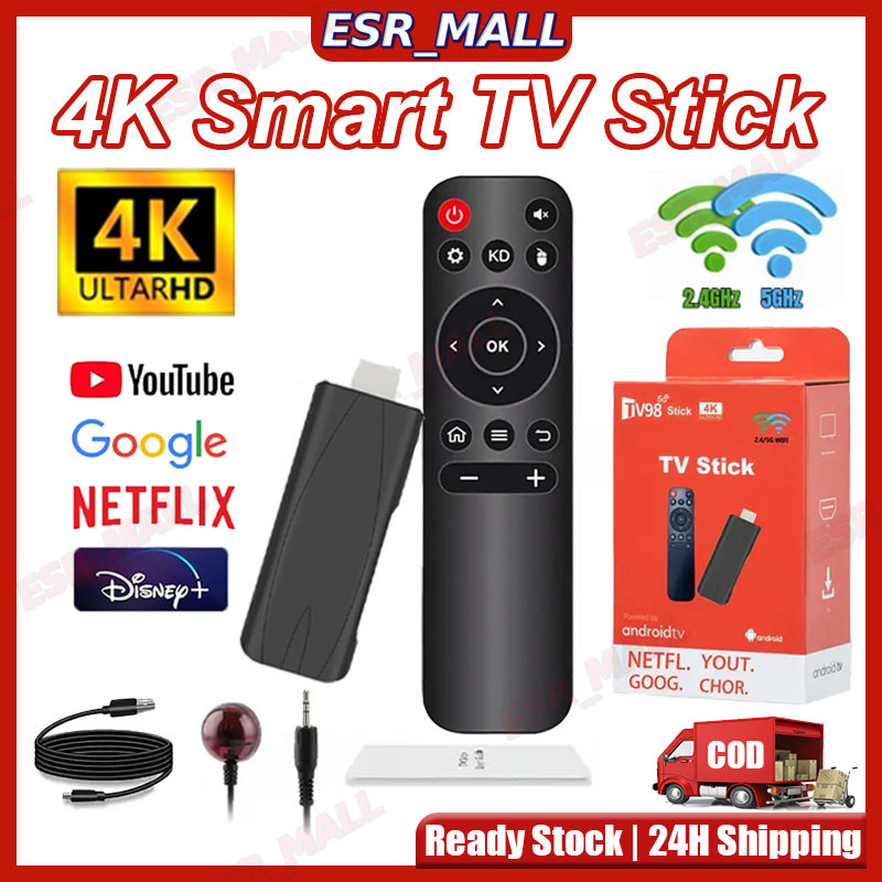 Android TV Box TV Stick 4K HD 8+128GB Wifi Smart TV Media Mini TV Box ...