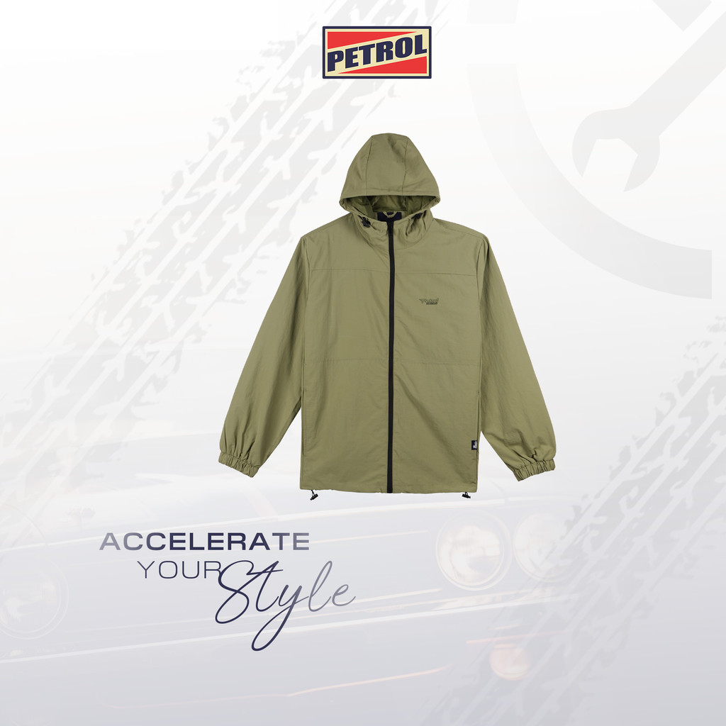 Petrol Men's Basic Windbreaker Jacket Regular Fitting 178196 (Sage ...