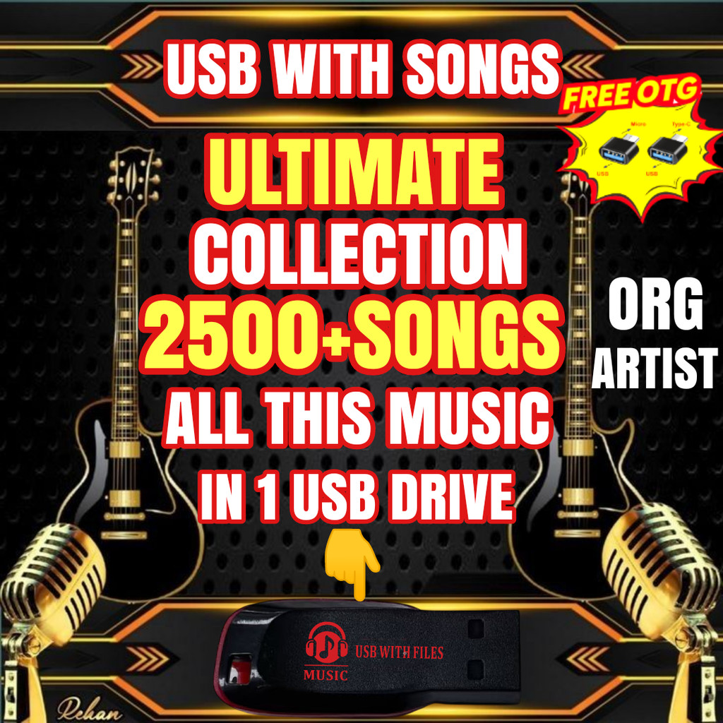 ULTIMATE 2300 SONGS USB FLASHDRIVE WITH FREE MUSIC COLLECTION 320KBPS ...