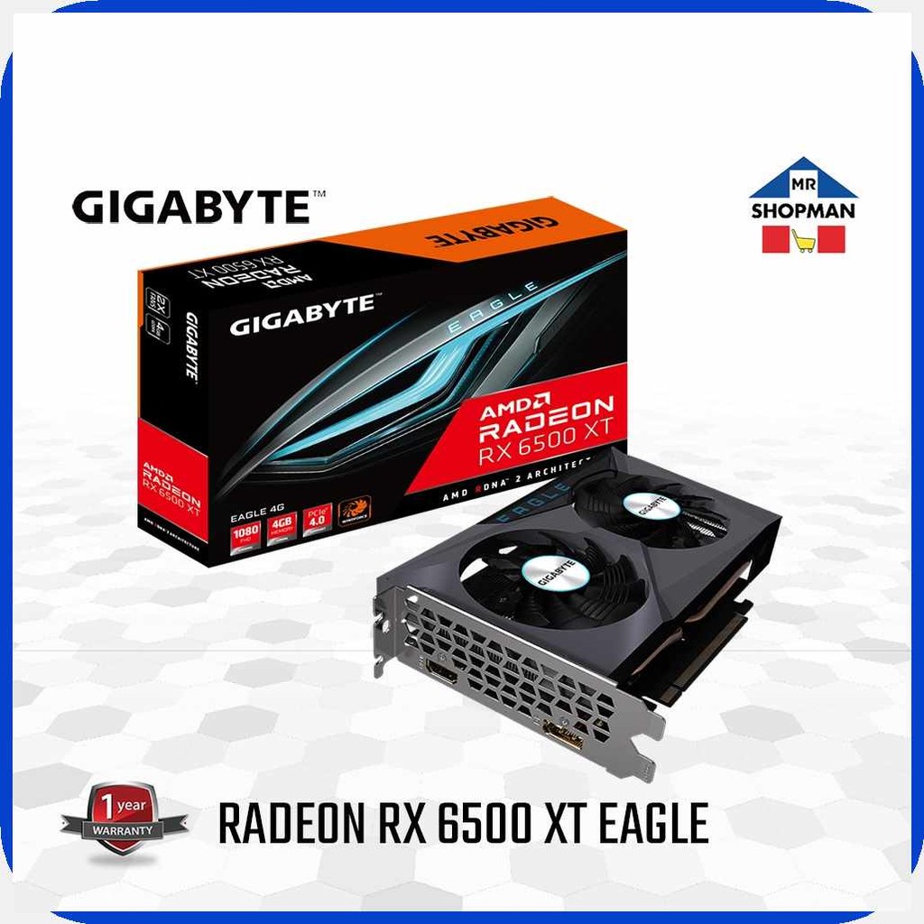 Gigabyte Radeon RX 6500XT EAGLE 4GB GDDR6 6500 XT Graphic Card | Shopee ...