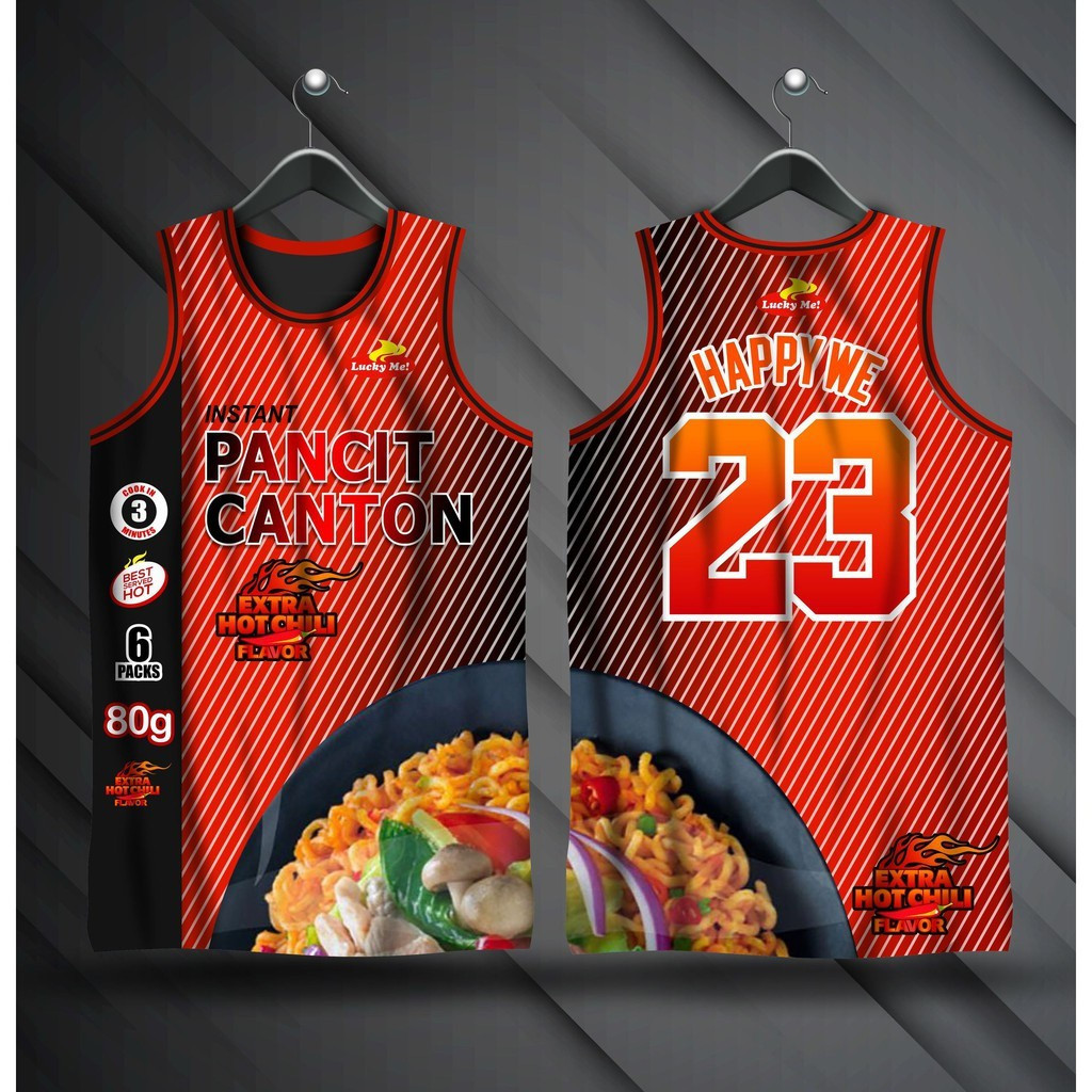 Pancit Canton Jersey | Customized Jersey Full Sublimation Vest 3D ...