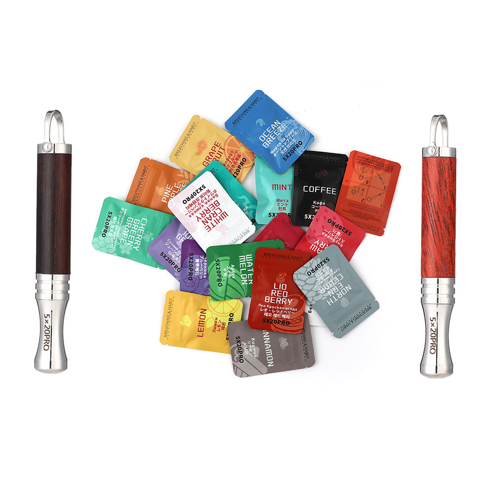 Natural Wood Aromatherapy Inhaler - Portable Stress Relief Tool with ...