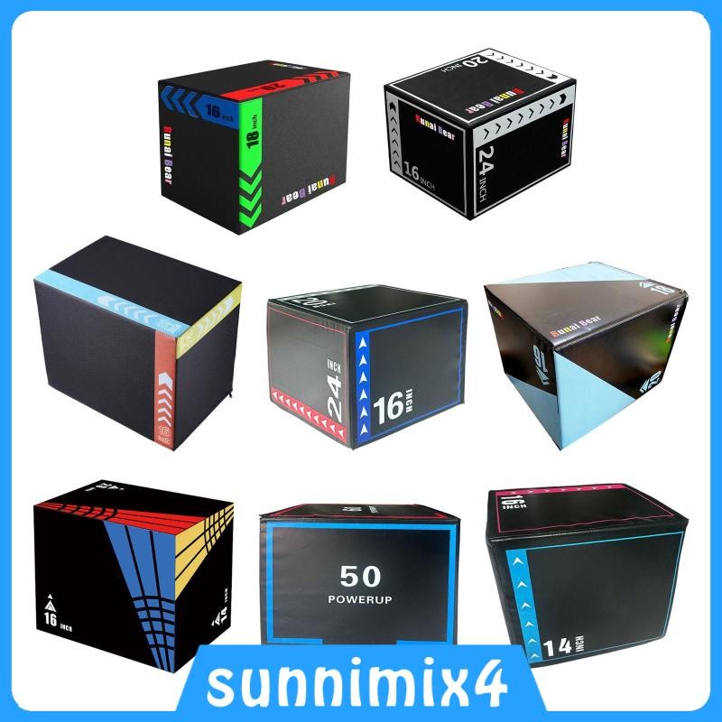 [HSports] 3 in 1 Plyometric Jumping Box Step up Box Kids Adults Heavy ...