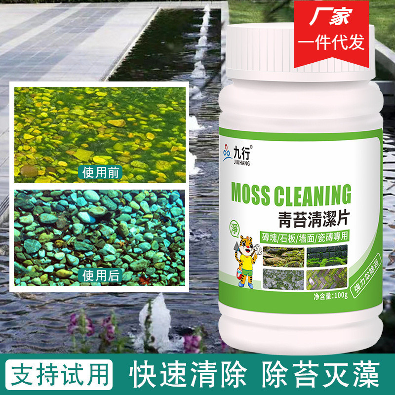 Nine Lines Moss Cleaning Tablets Outdoor Stone Tile Quick Moss Removal ...