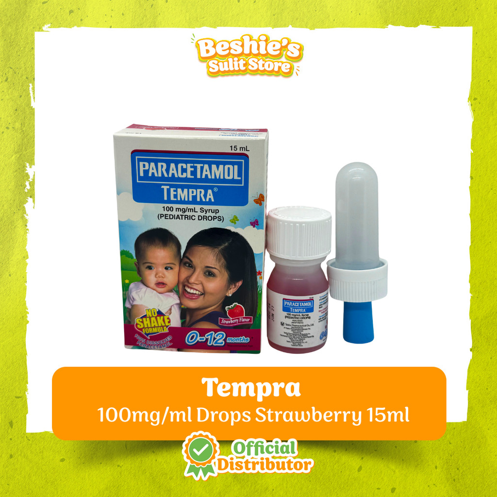TEMPRA DROPS STRAWBERRY 15ML 100mg/mL | Shopee Philippines