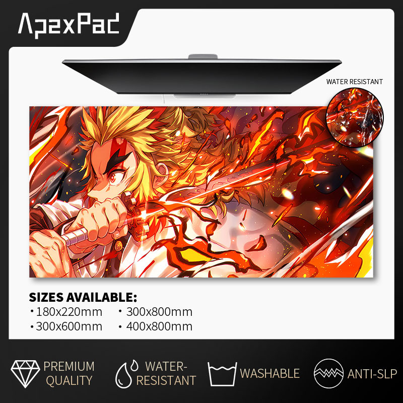 Ghost Knife Blade Computer Mat Desk Large Mouse Pad Anti Slip Extended ...