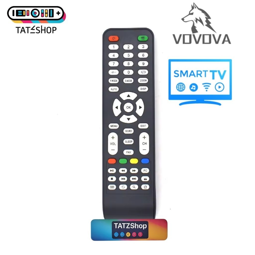 VOVOVA SMART TV Remote Replacement | READY TO USE | NO CODE NEEDED ...