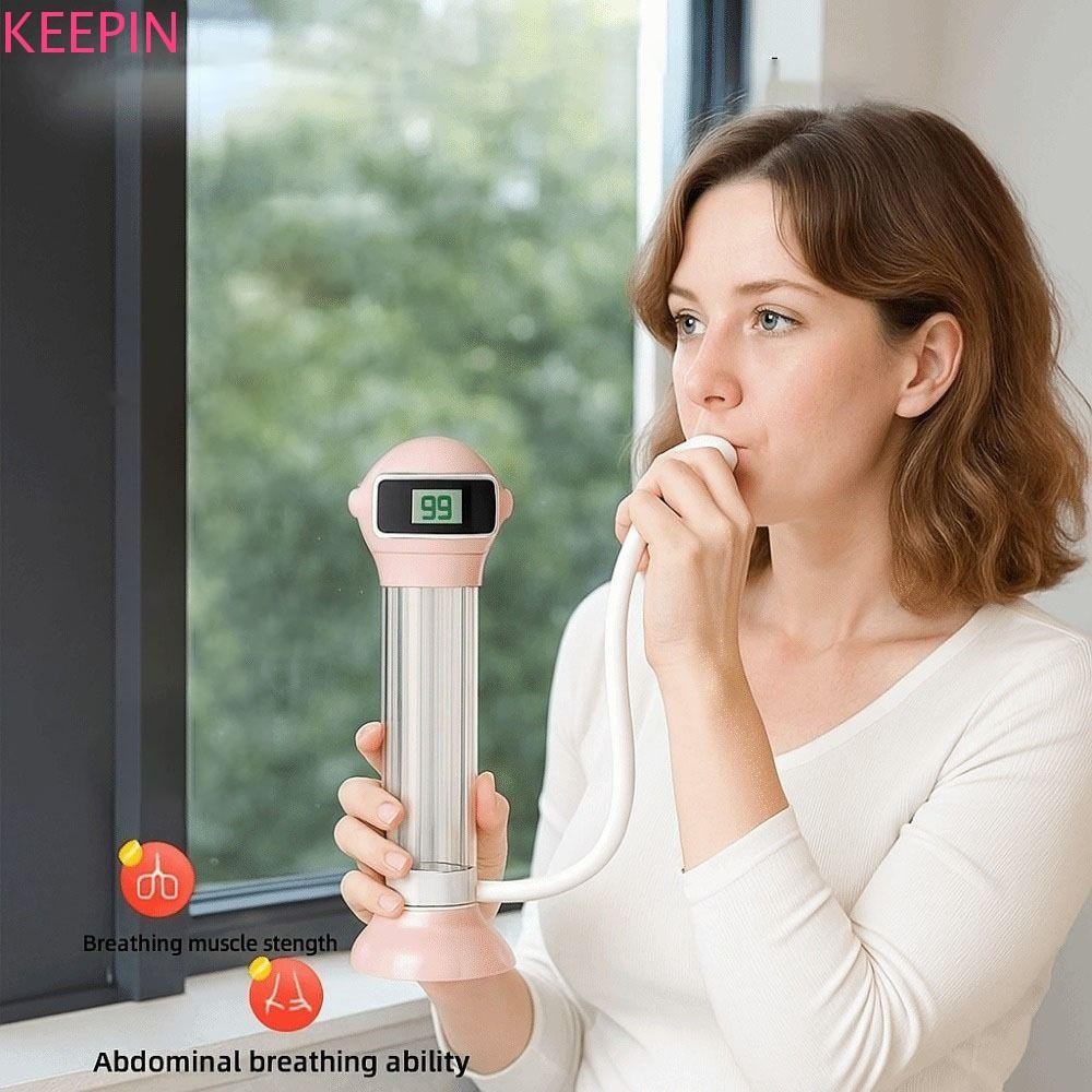 KEEPIN Counted Breathing Dumbbell, Adjustable Resistance Ergonomic ...