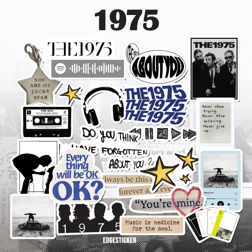 Band Stickers 1975 2.0 Pack | Waterproof Anti-Fade Sticker | HP Laptop ...
