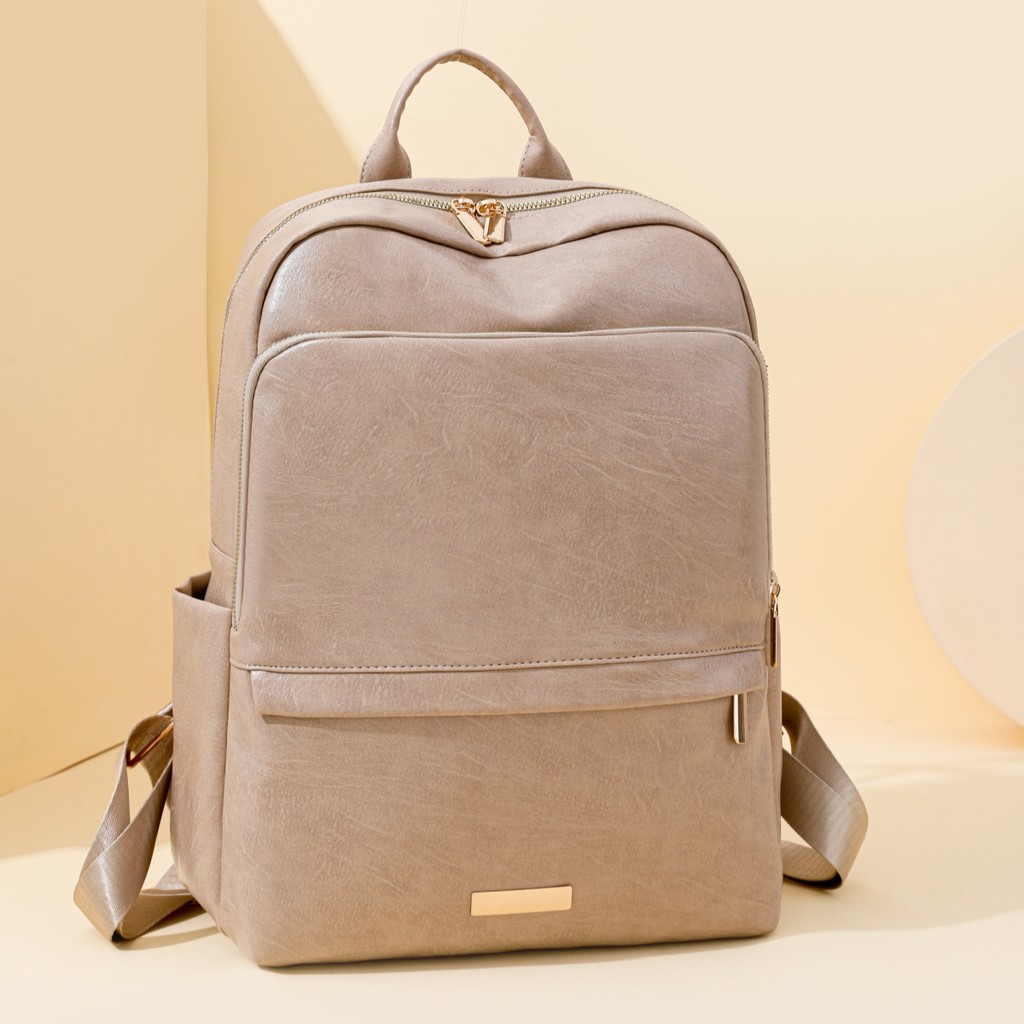 Foreign Trade Backpack Women Leisure Outdoor Travel Bag Soft Leather PU ...