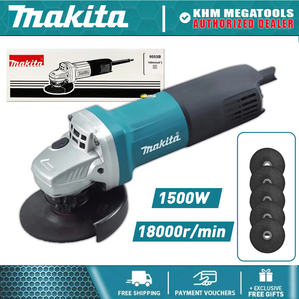 Original 1500W Electric Hand Angle Grinder Electric Power Tool Upgraded ...
