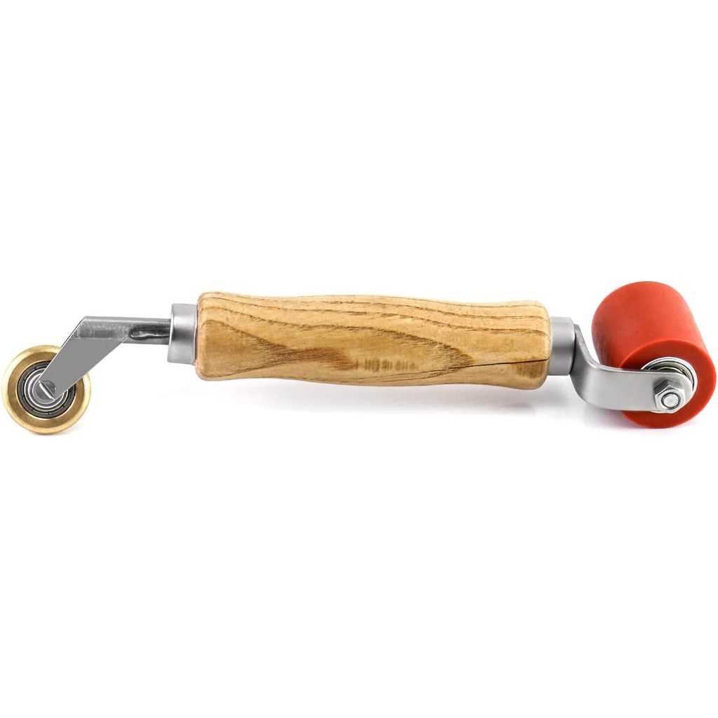 QWORK Seam Roller, 40mm Silicone Seam Roller with 6mm Brass Detail ...