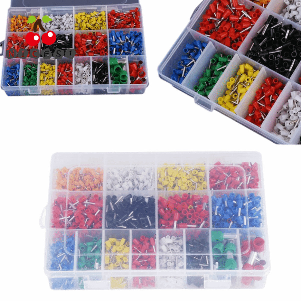 NICESI 2120PCS Wire Crimp Connector, 22AWG-5AWG Plastic Storage Box ...