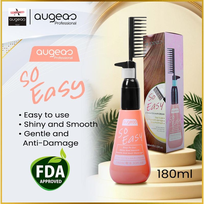 AKRYMI AUGEAS 180ML STRAIGHTEN HAIR CREAM EASY TO USE GENTLE AND AITI ...