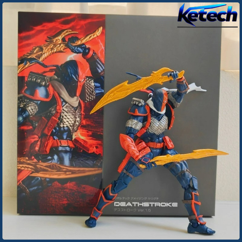 KAIYODO DC Amazing Yamaguchi Revoltech Deathstroke (Slade Wilson) Ver. 1.5 Action Figure - DC ...