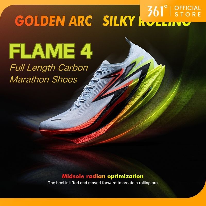 361 Degrees 【Flame 4.0】 Men Women Professional Marathon Racing Running ...