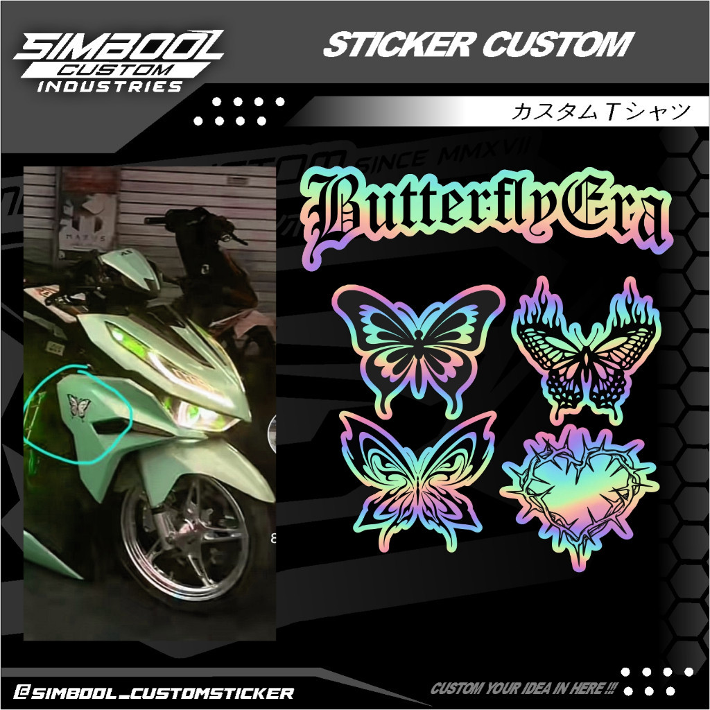 Butterfly Era Butterfly Matic Hologram Heartbreak Sticker Viral Matic ...