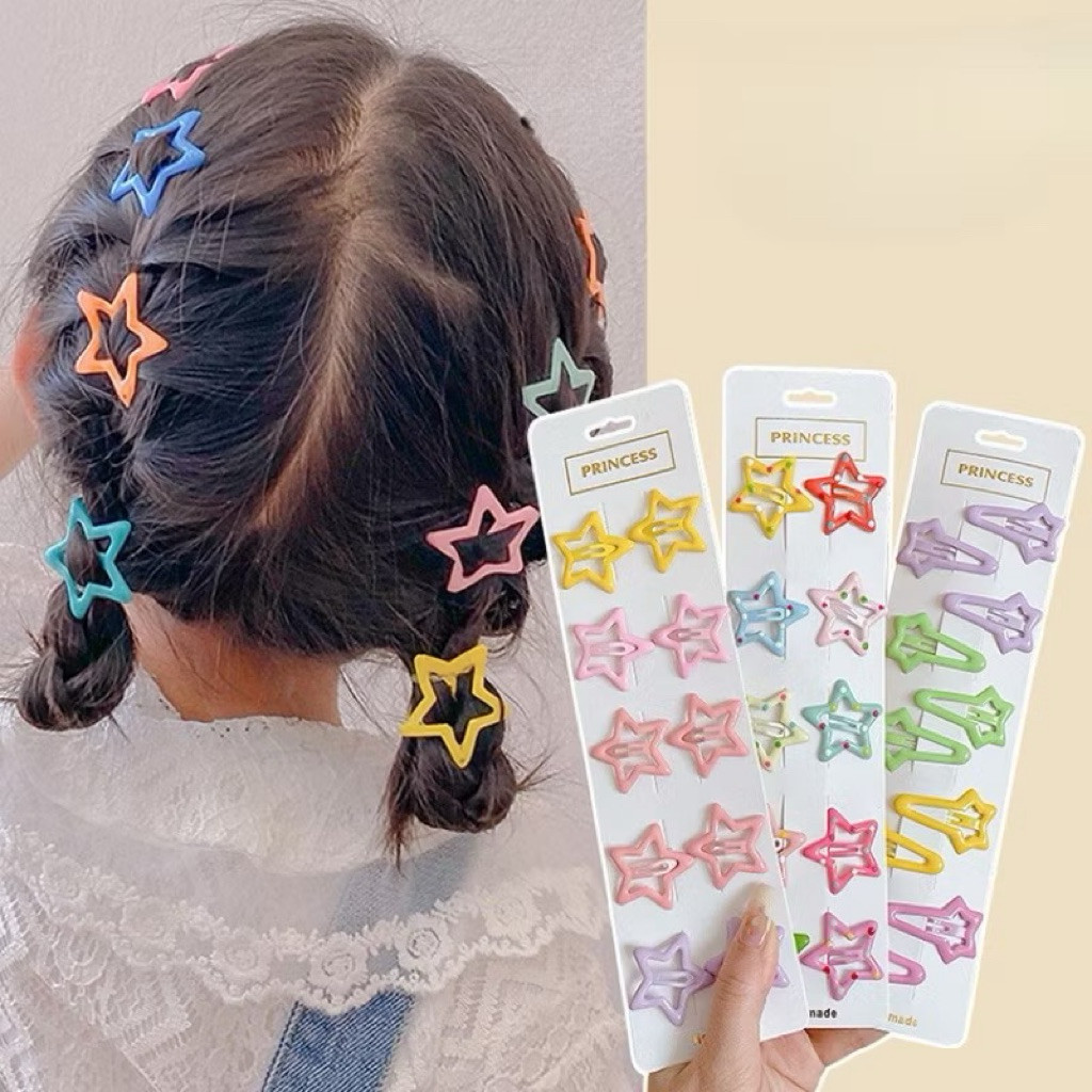 ACE - 10pc Star Hair Clips Star Hair Clips Women's Hair Accessories ...