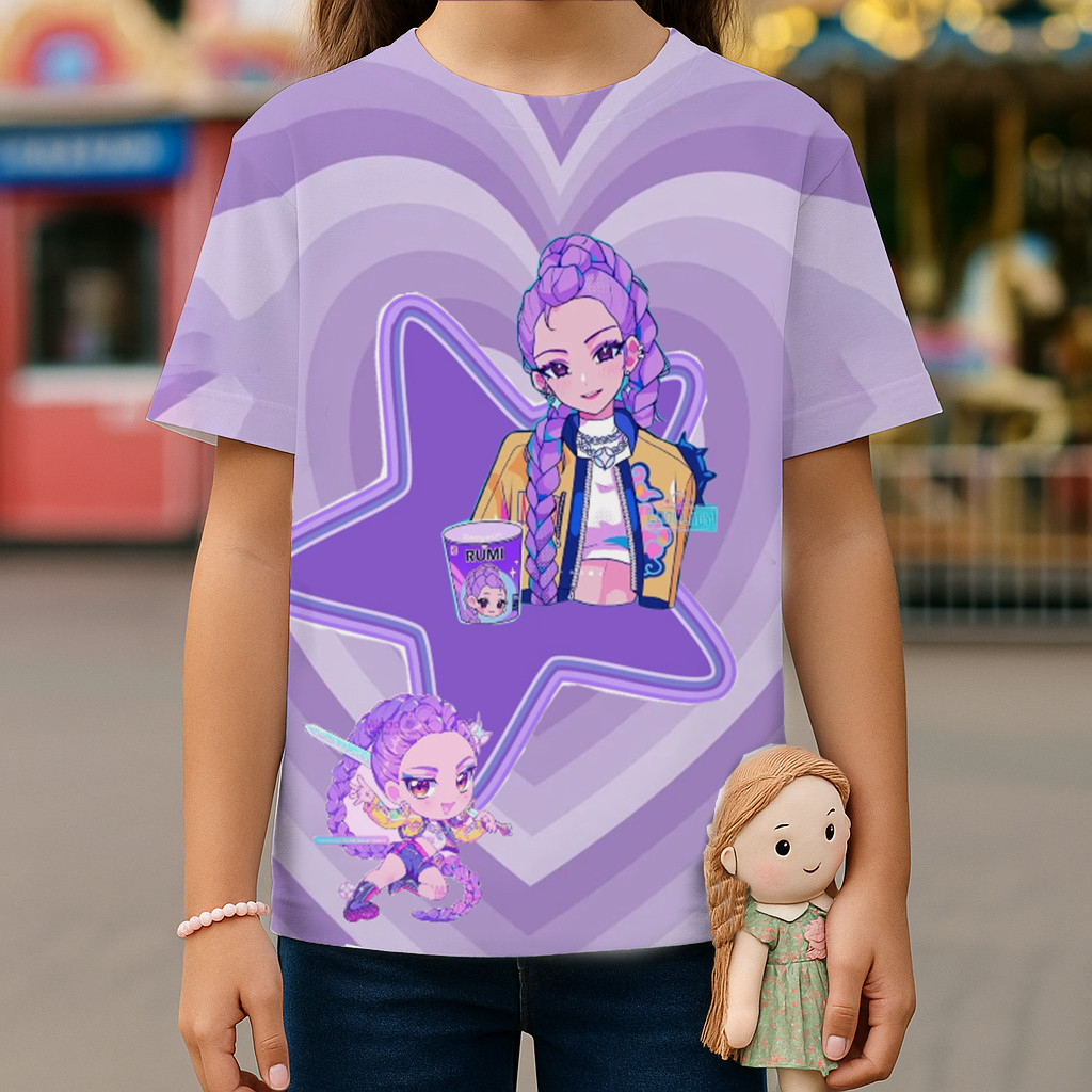 2025 Bestselling Kpop witch hunting group children's Tshirt 3D printed ...