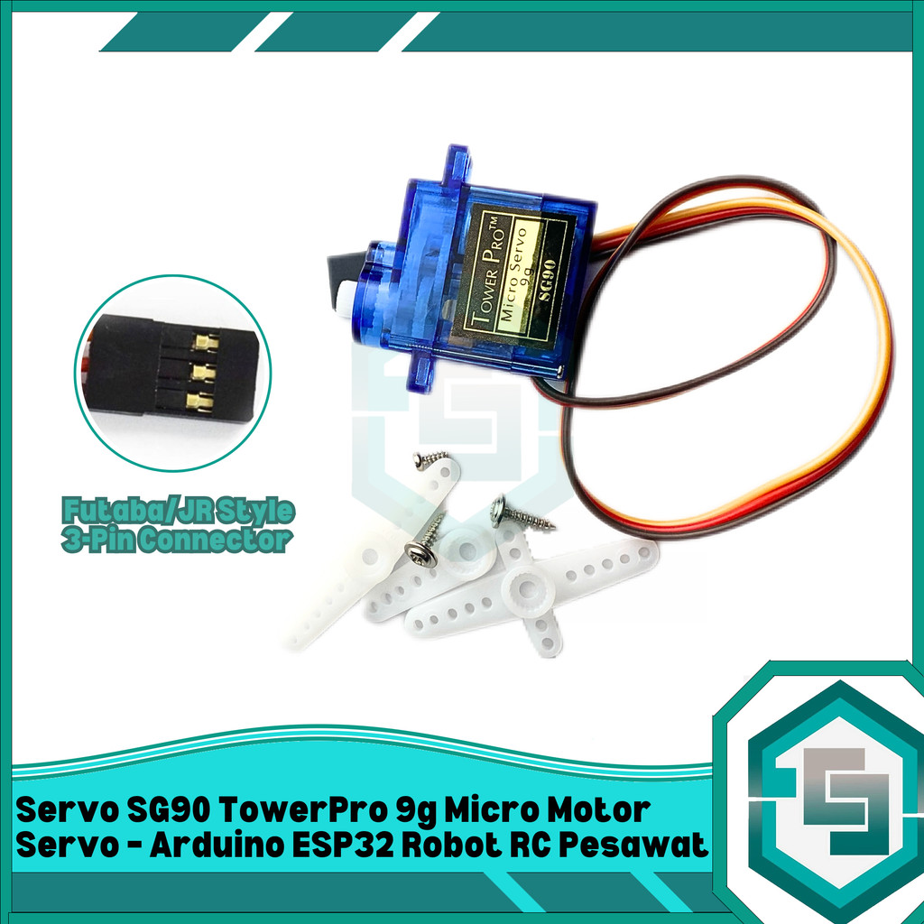 Servo SG90 TowerPro 9g Micro Motor Servo – Arduino ESP32 Robot RC ...