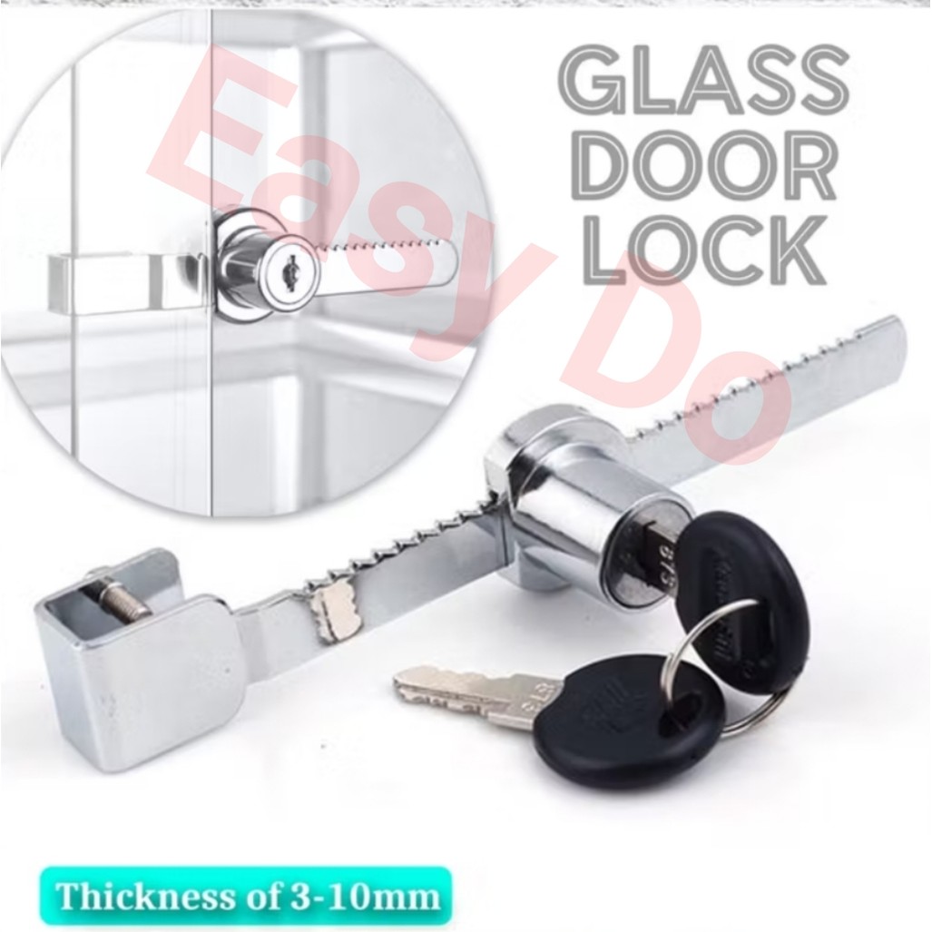 120MM Glass Cabinet Lock with Key Sliding Window Glass Door Lock ...