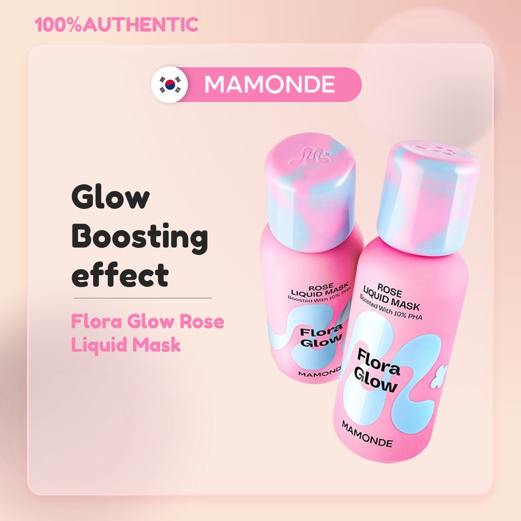 [Mamonde] Flora Glow Rose Liquid Mask with Rose & PHA | Make-up ...