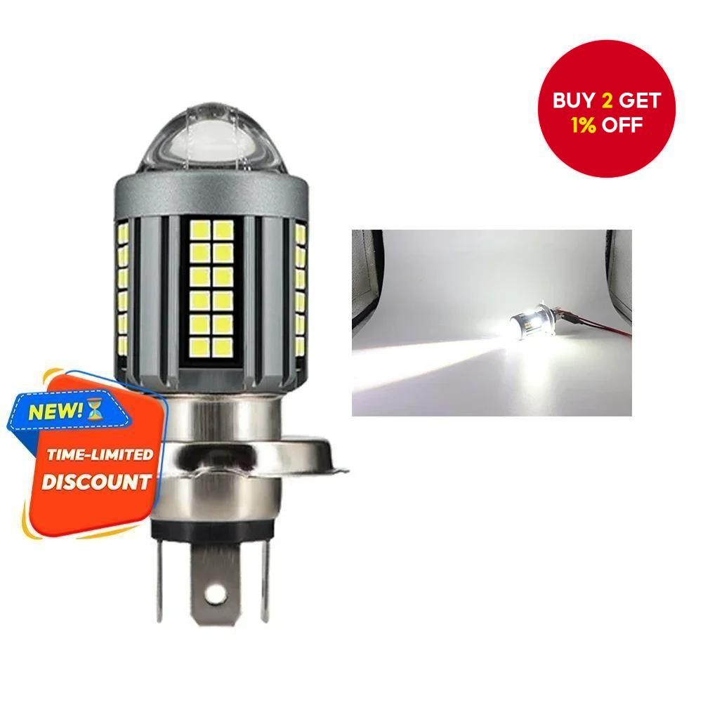 High-Performance 6000K H4 LED Projector Light for Motorcycles - 360 ...
