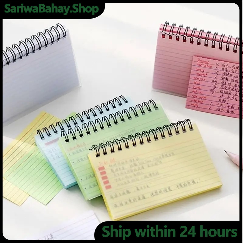 50PCS Horizontal Line Notebook Tearable Coil Book Journal Note Book ...