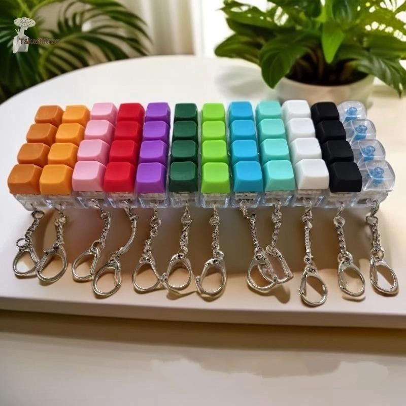1Pcs 4 Keys Finger Keyboard Caps DIY Keyboard Clicker Toys Button ...