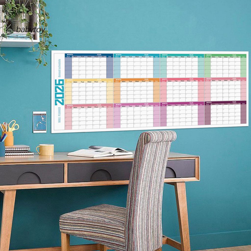 BABY Matte Whiteboard Design Reusable Wall Calendar 2026 Calendar ...