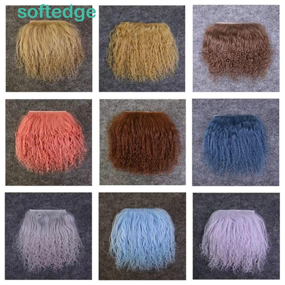 SOFTEDGE BJD Hair Row, Fake Hair Hair Raw Synthesis BJD Hair Wefts, DIY ...